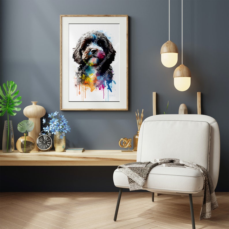 Cockapoo Digital Download AI Art Printable Cockapoo Print - Etsy