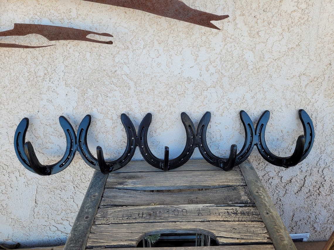 Perfect Gift Idea Horseshoe Coat Hanger. Welded Coat Rack. Welded Horse ...