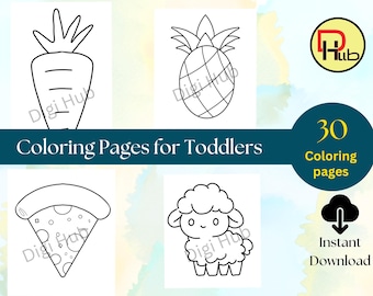 75 Printable Colouring Pages for Kids, Toddlers, Preschoolers, Coloring ...