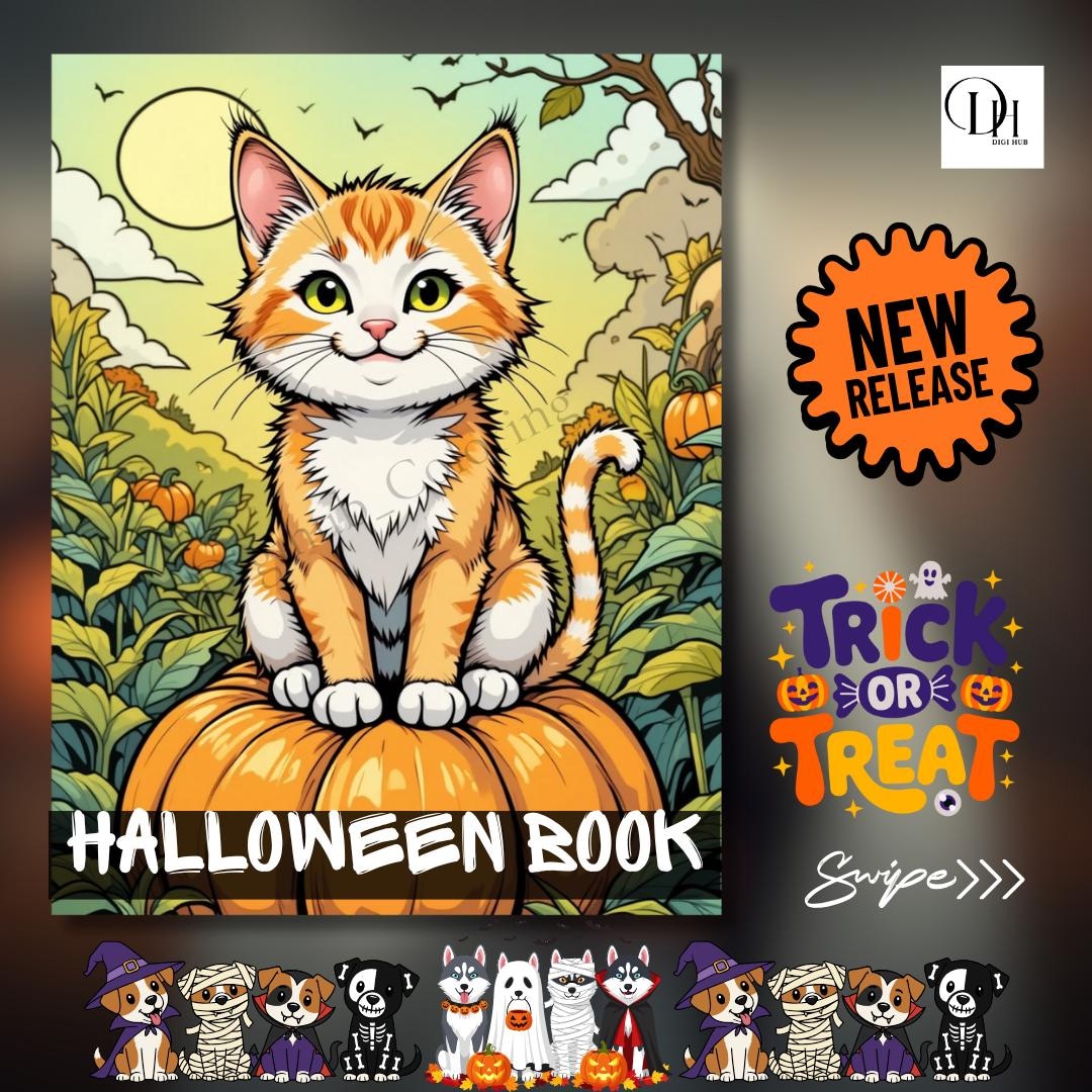 35 Halloween Coloring Pages Bundle: for Kids, Toddlers, Preschoolers ...