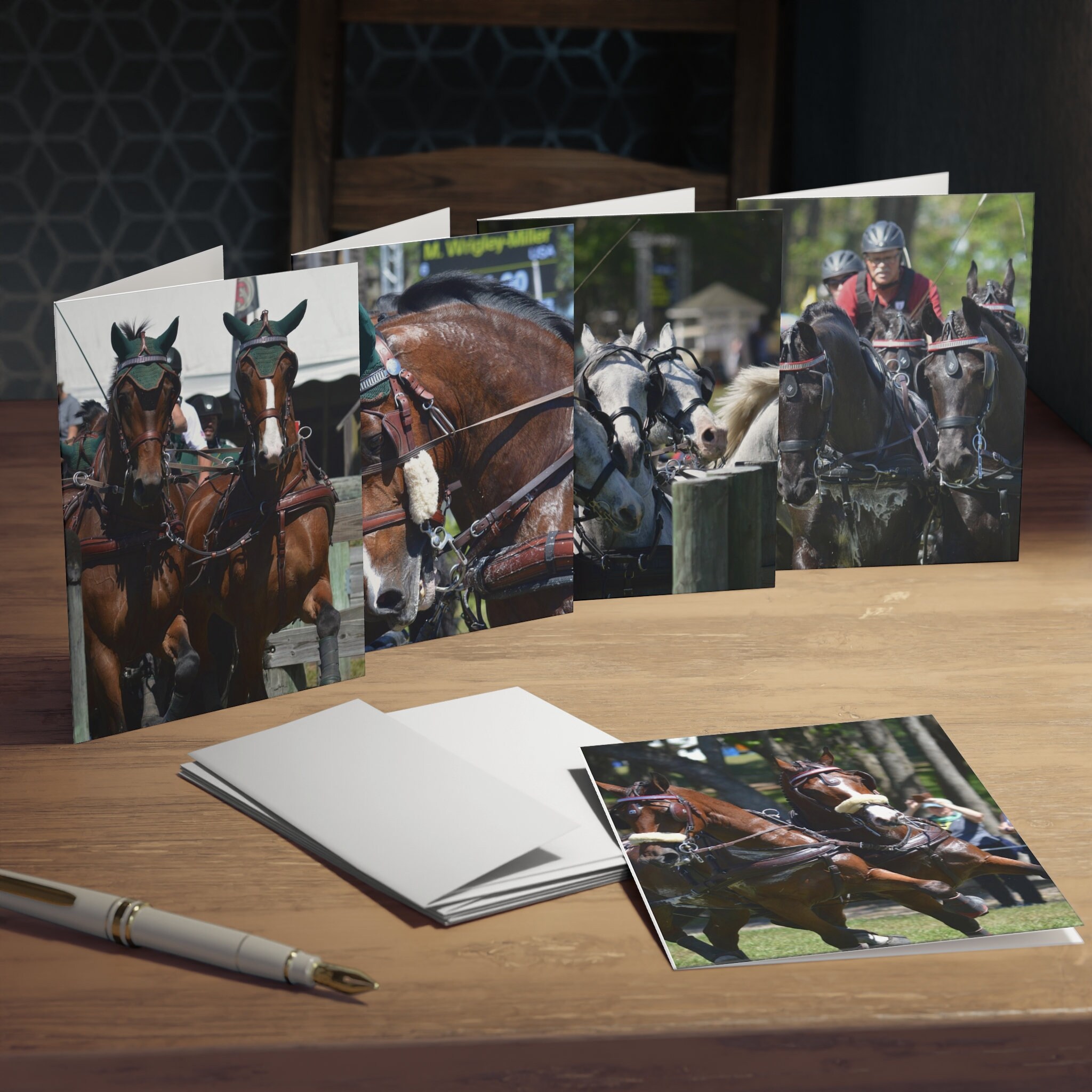 Carriage Horses Multi-design Greeting Cards 5-pack - Etsy