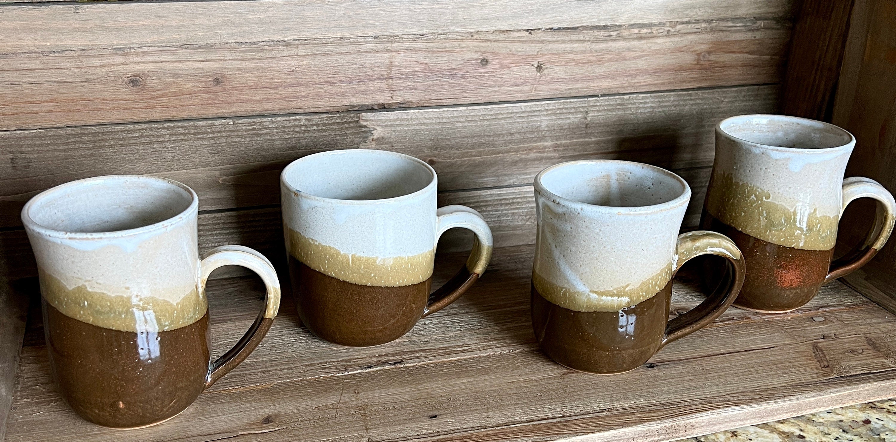 Large Rustic Pottery Handcrafted Mugs - Etsy