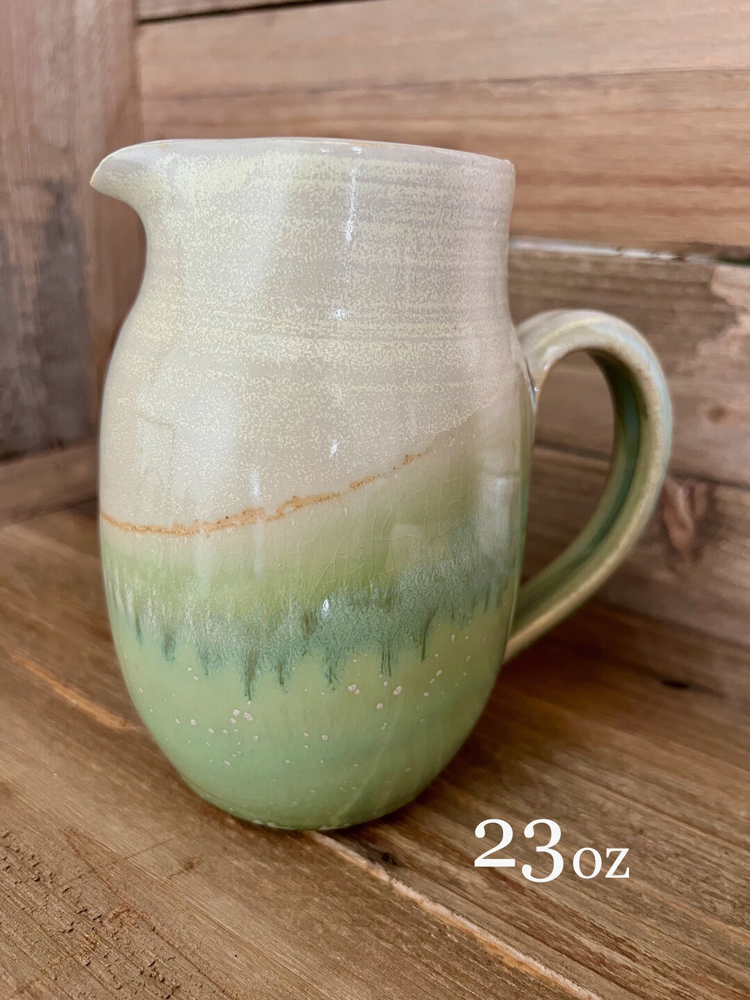 Pottery Pitcher - Etsy