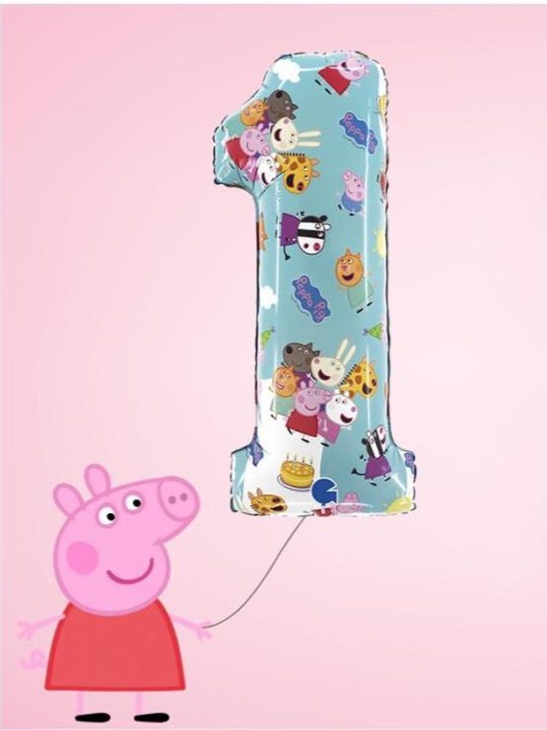 Peppa Pig Number Supershape Balloon & Personalisation - Etsy