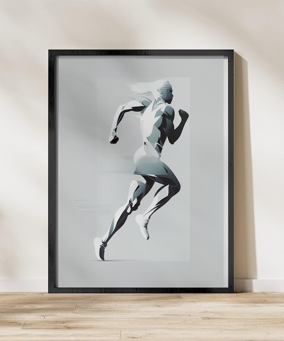 Abstract Running Art