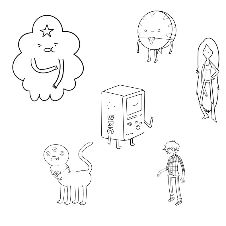 20 Adventure Time Procreate Stamps Pack - Etsy