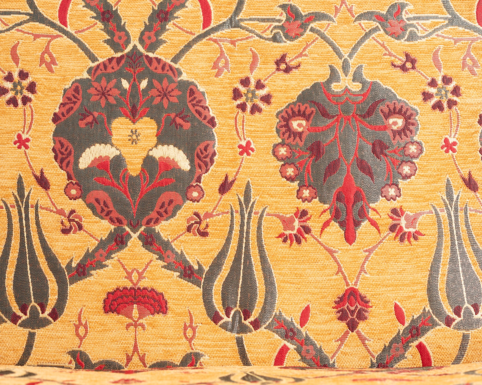 Turkish Tulip Jacquard Fabric: Bohemian Ottoman Upholstery Fabric - Etsy