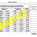 10 Person Euchre Tournament Rotation Scorecard - Etsy