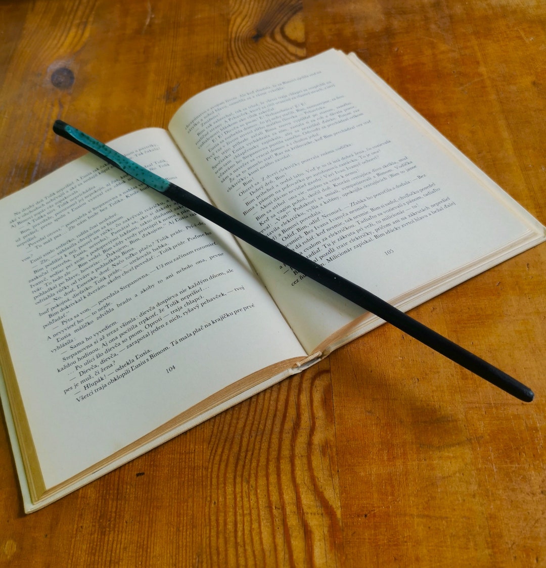 Handcrafted Wooden Magic Wand With Carved Handle - Unique Wizarding ...