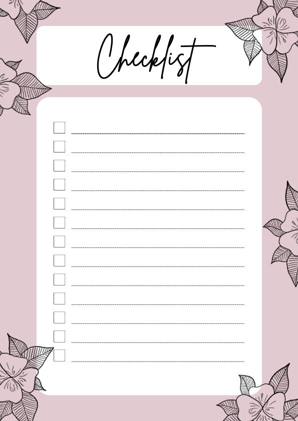 To Do List Printable Daily to Do List PDF Minimalist Checklist Instant ...