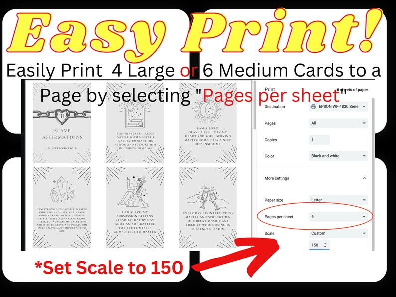 BDSM Submissive Affirmation Cards Instant Digital Download Printable ...