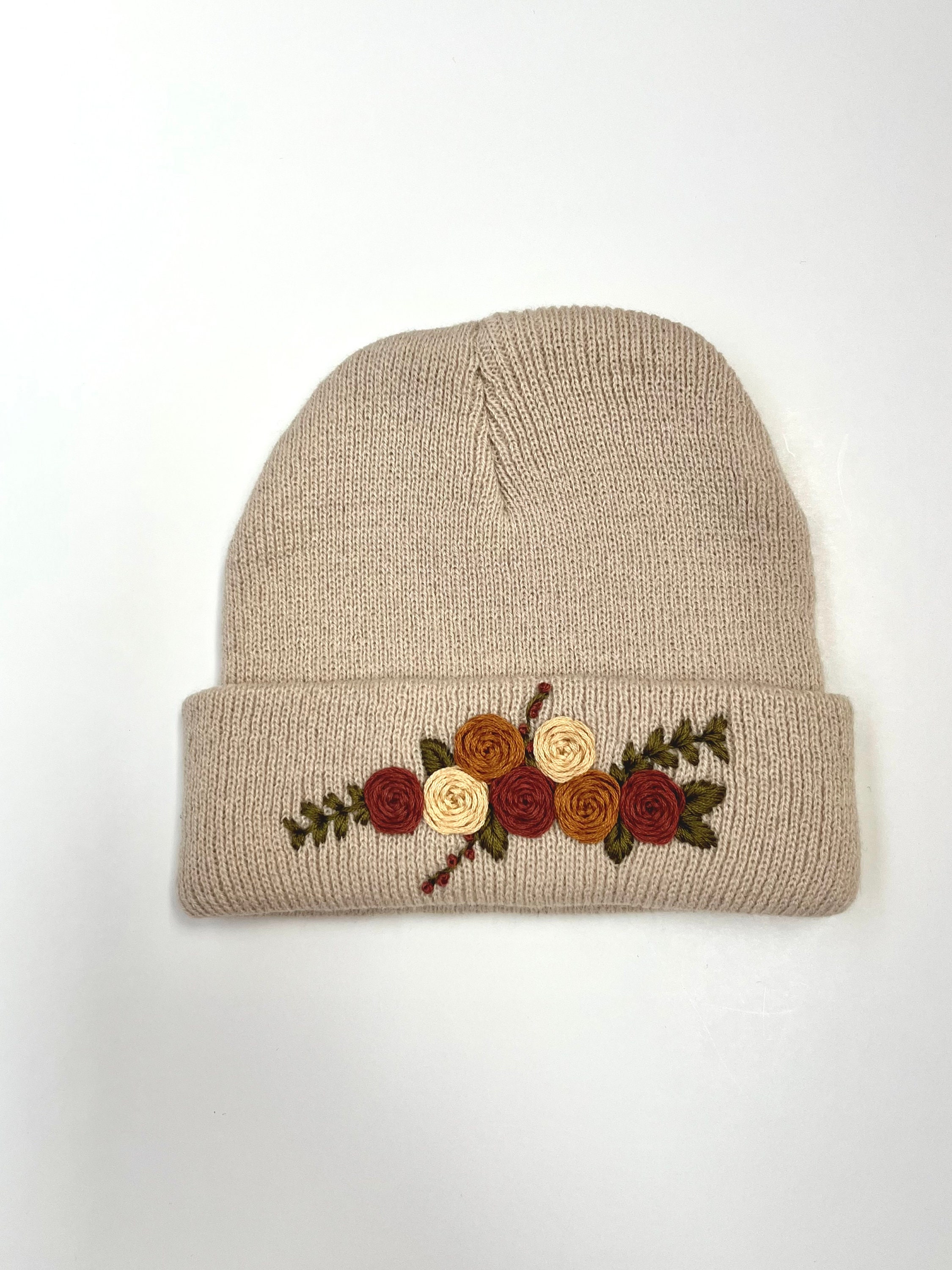 Infant/toddler Hand Embroidered Baby Beanies, Baby Shower Gift ...