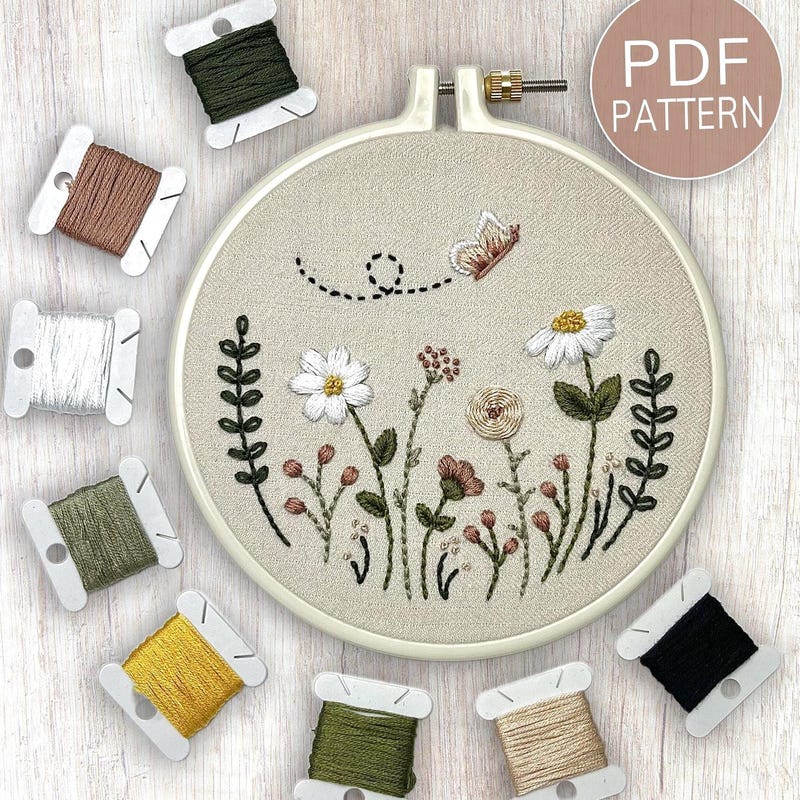 Pdf Embroidery Pattern - Etsy