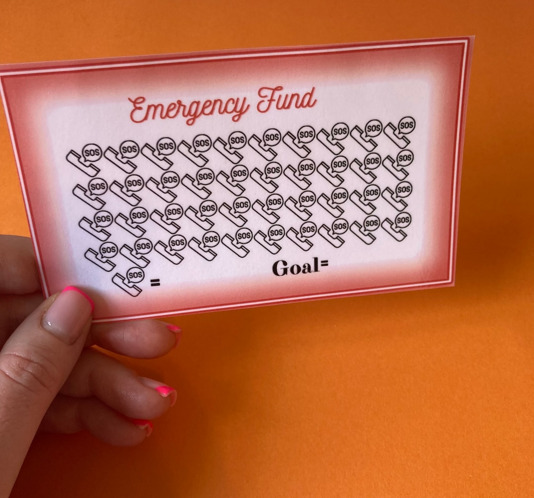 Emergency Fund Savings Tracker - Etsy