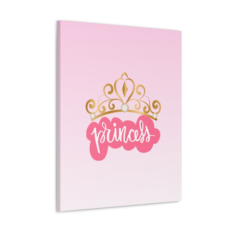 Princess Crown Canvas - Etsy