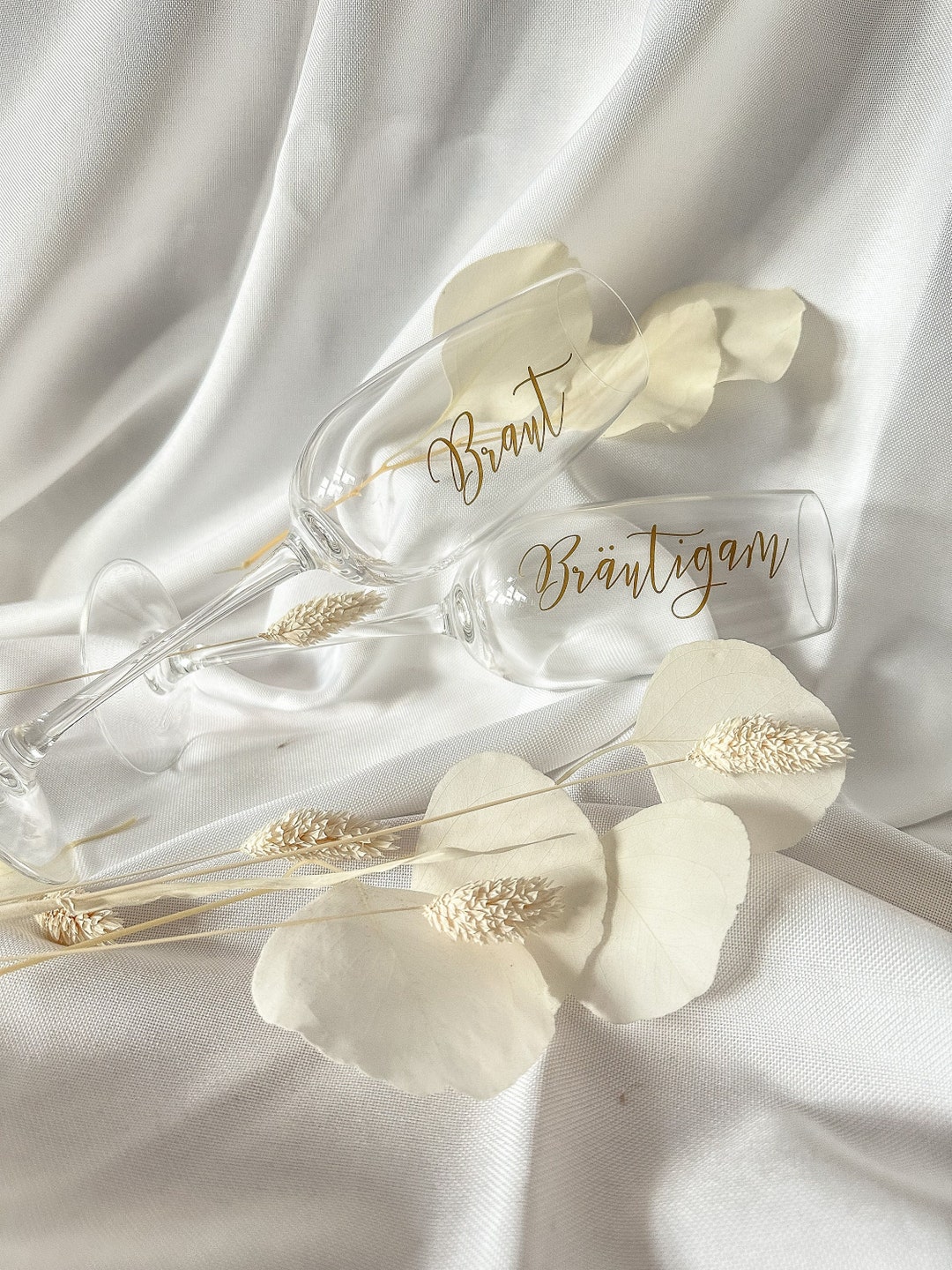 Personalized Champagne Glass Wedding T Jga Bride Etsy