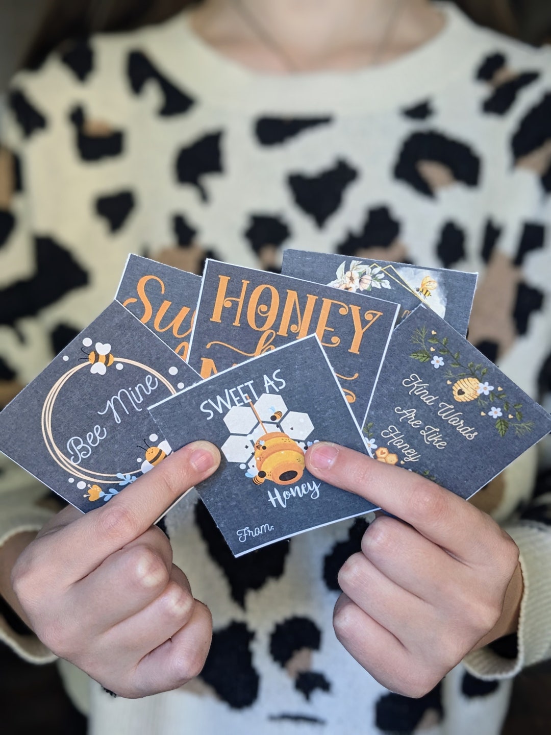 Printable Honey Bee Valentine Cards, Lunchbox Notes - Etsy