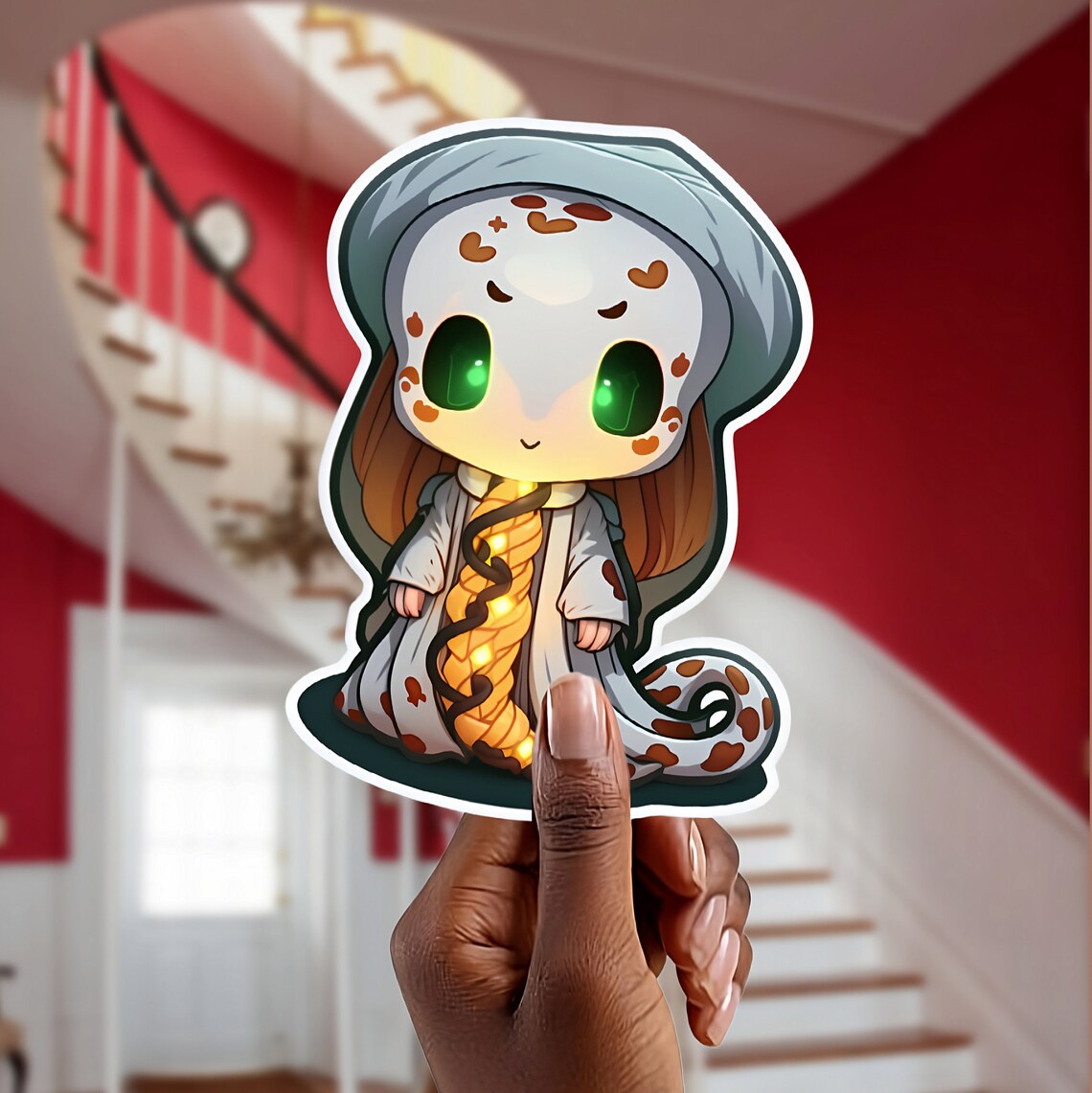 Chibi Corn Snake Mage Sticker Tank Decor Vinyl Decal for Laptops, Water ...