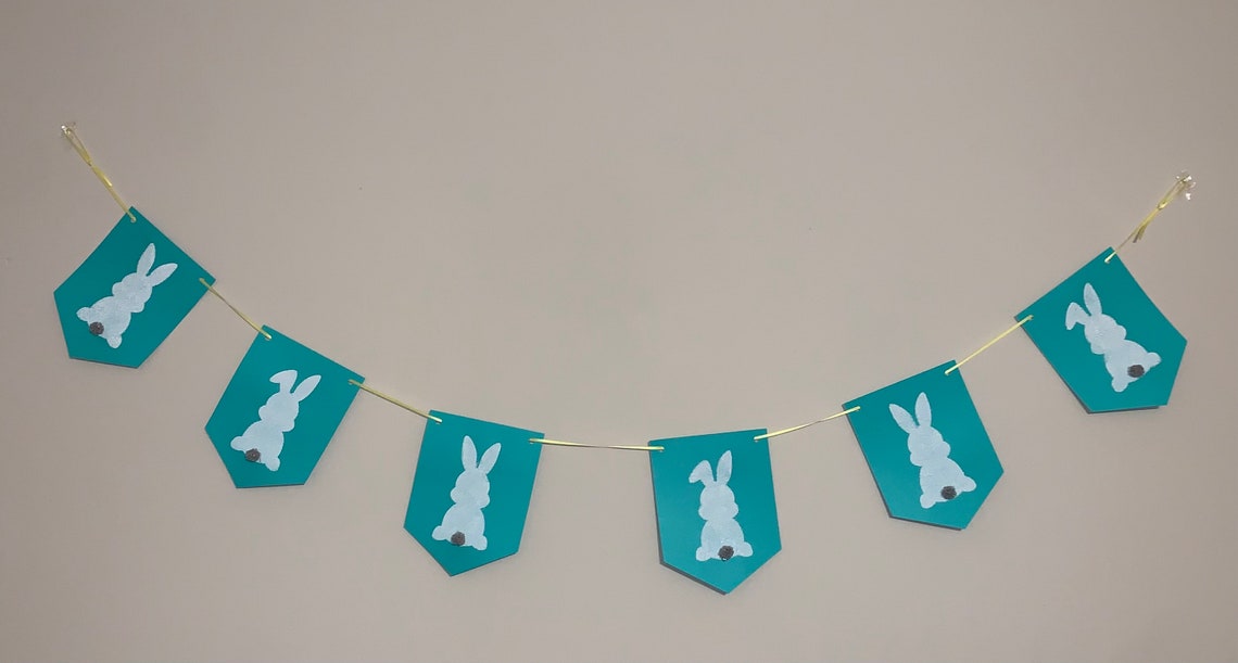 Bunny Flag Banner - Etsy