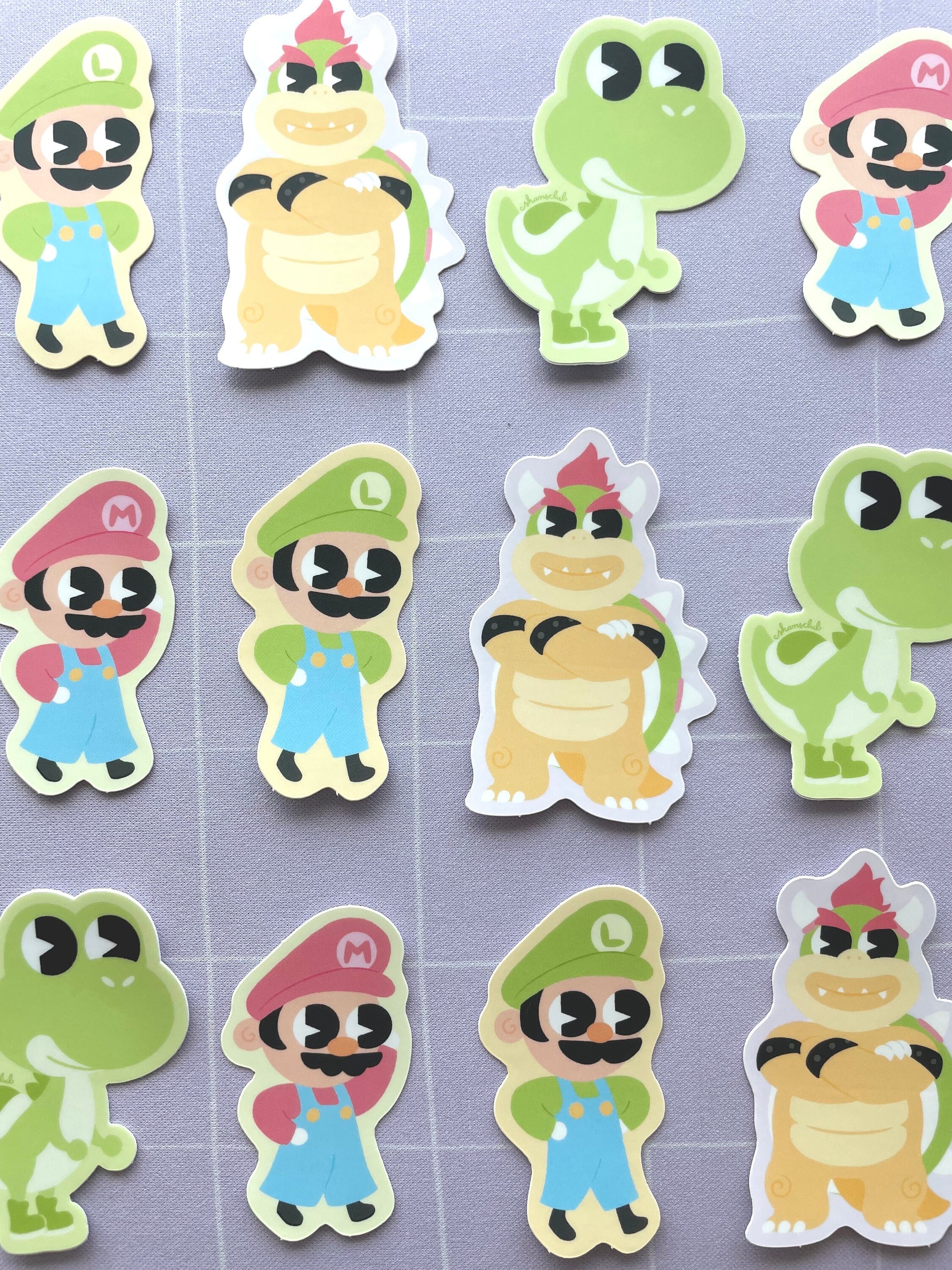 Super Mario Brothers Stickers - Etsy