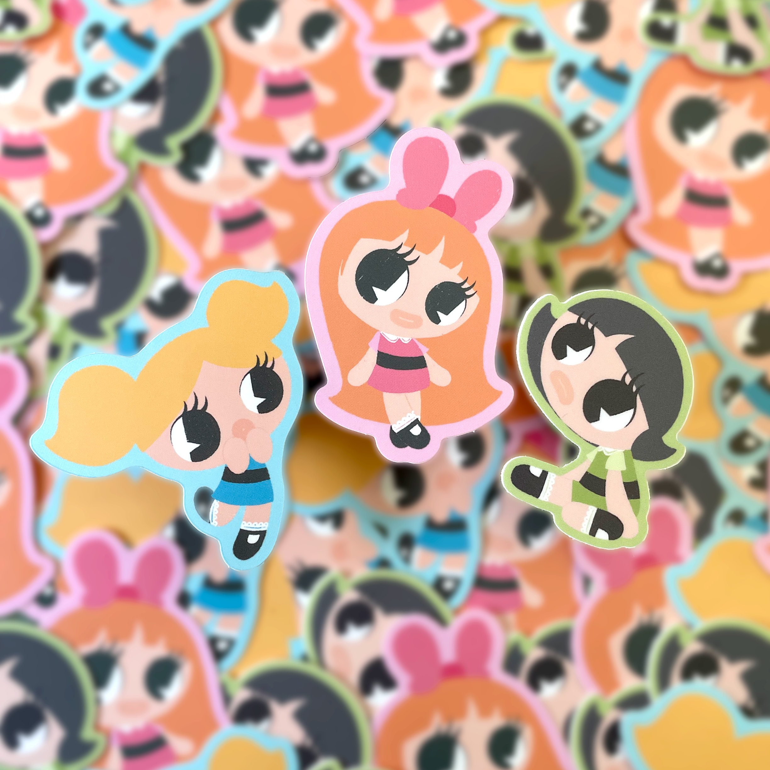 Powerpuff Girls Stickers - Etsy