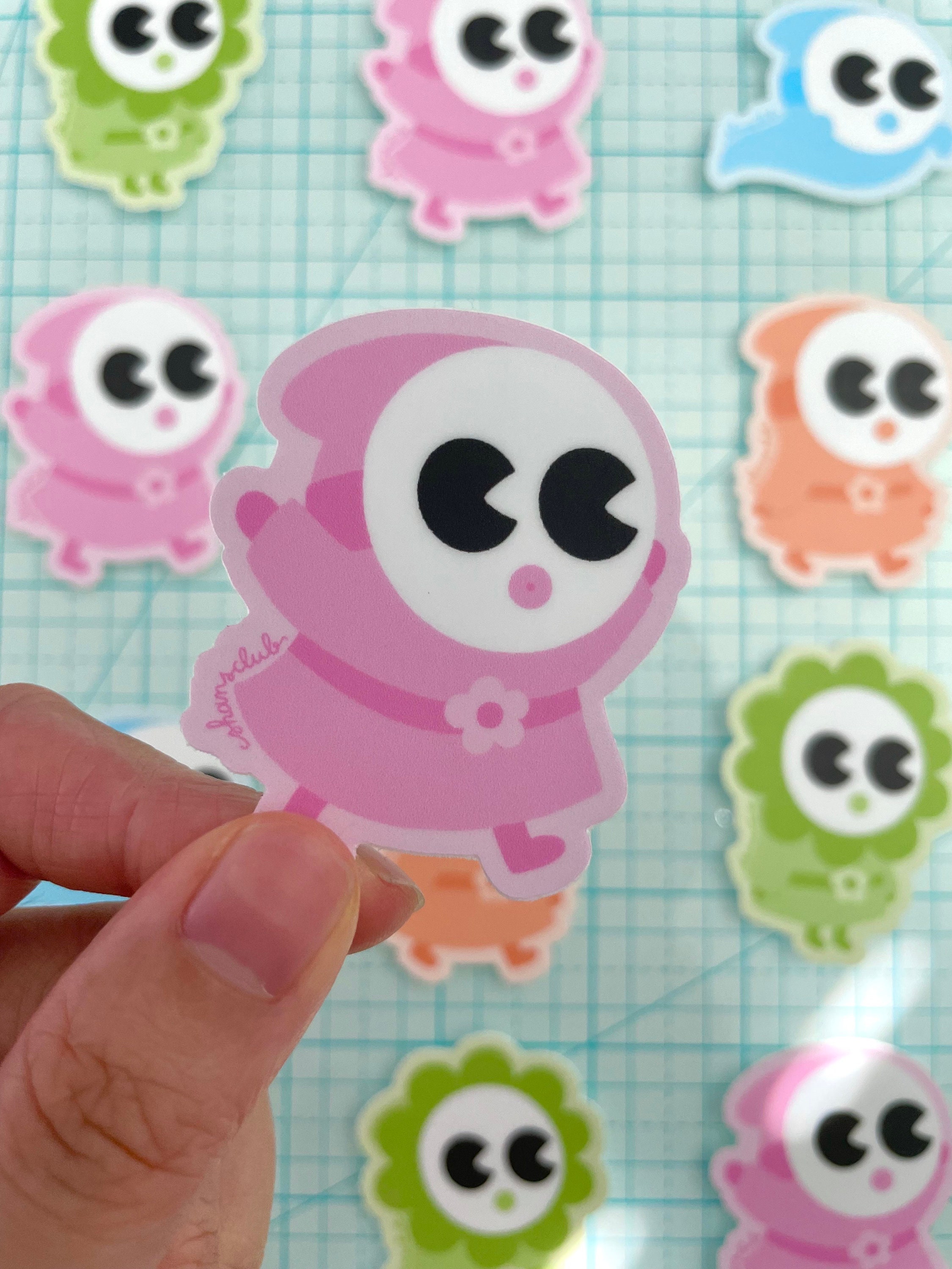 Super Mario Shy Guy Stickers - Etsy