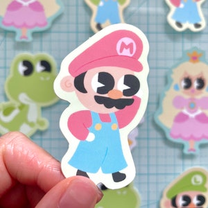 Super Mario Brothers Stickers - Etsy