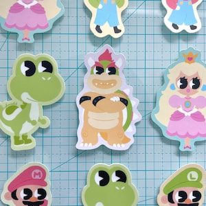 Super Mario Brothers Stickers - Etsy