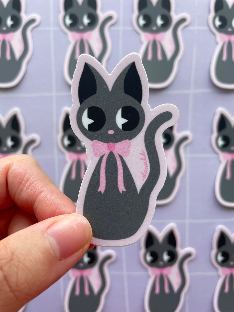 Studio Ghibli Jiji Sticker - Etsy