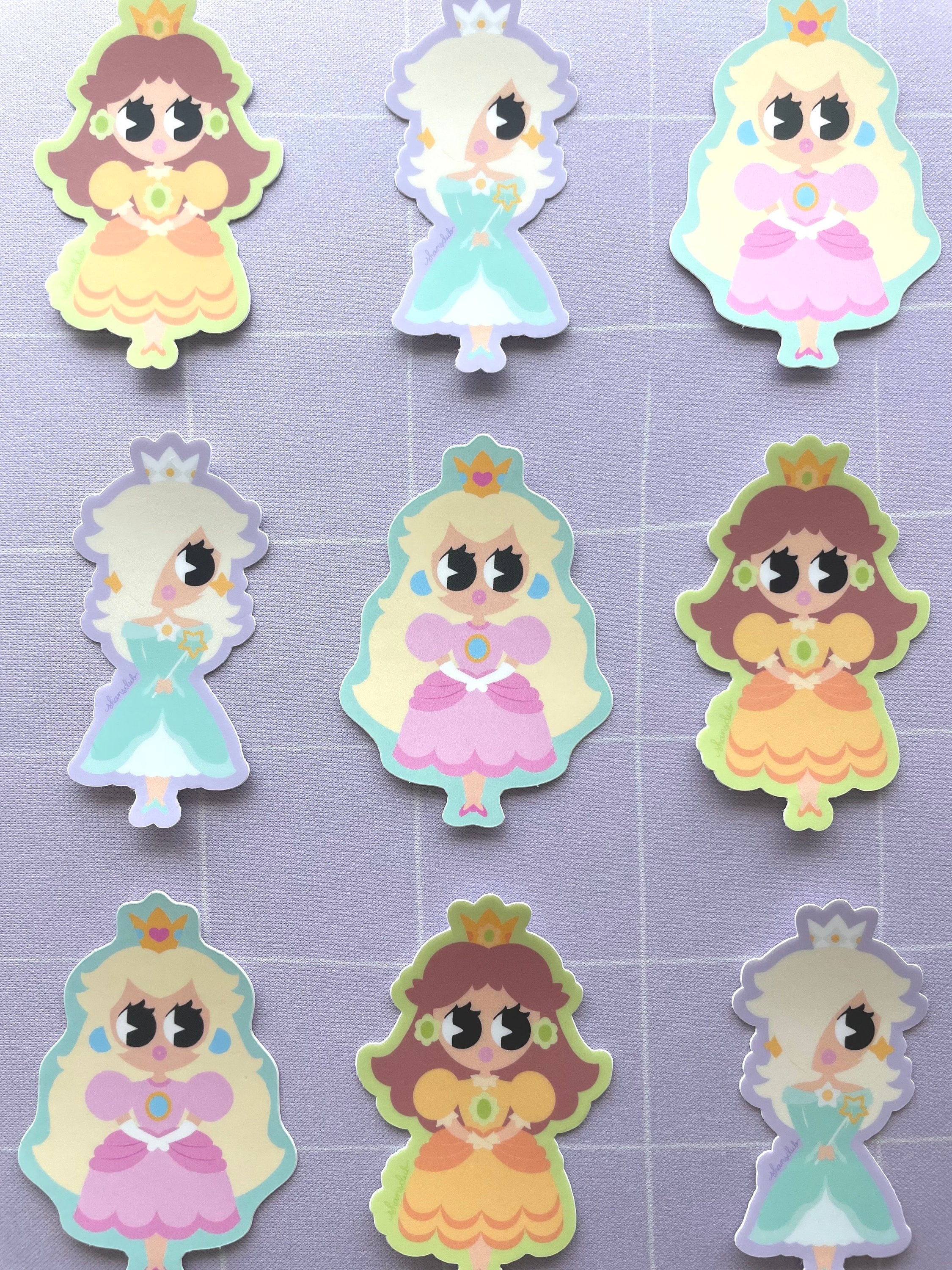 Princess Peach, Princess Daisy, and Rosalina Stickers - Etsy