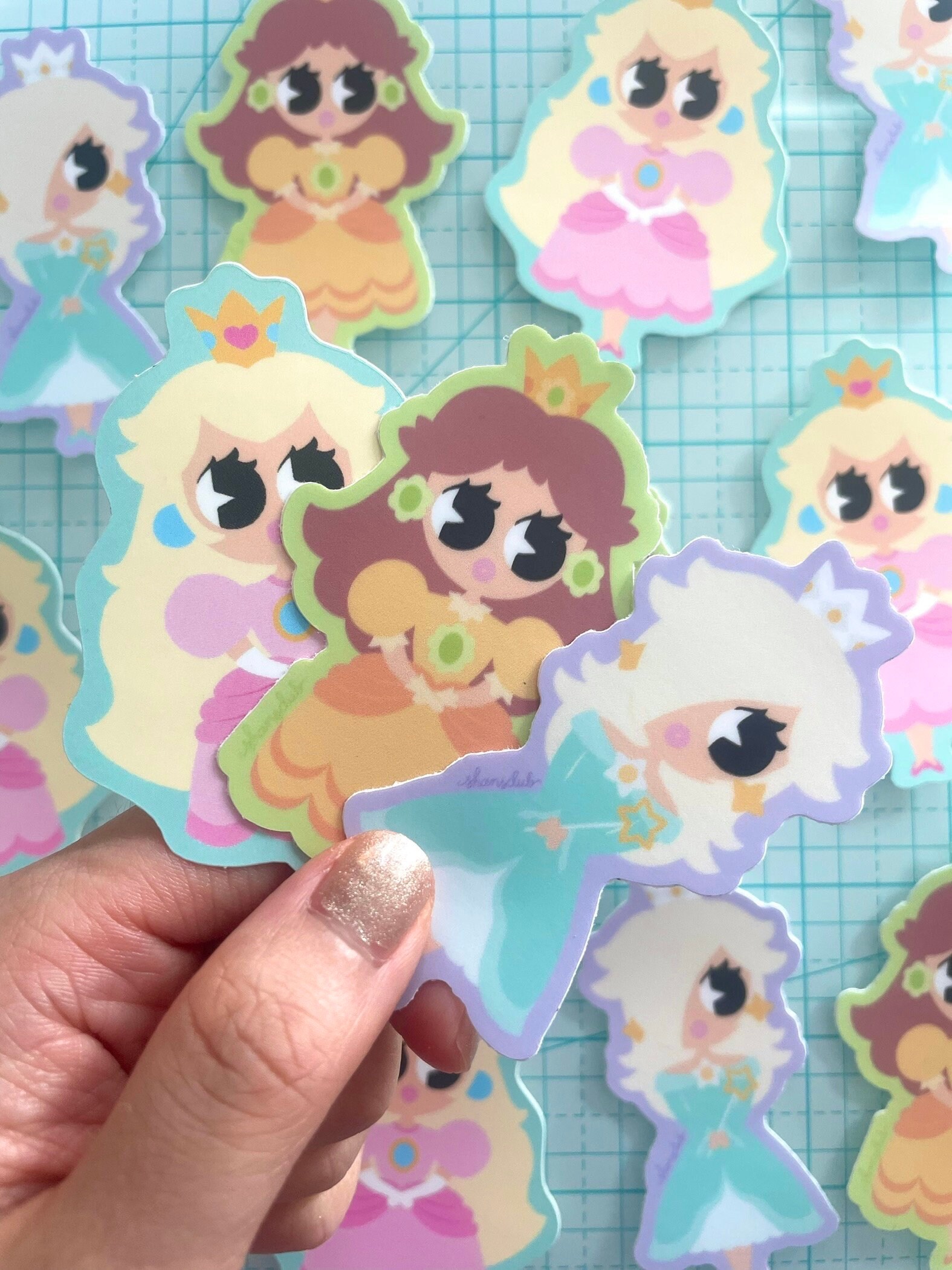 Princess Peach, Princess Daisy, and Rosalina Stickers - Etsy