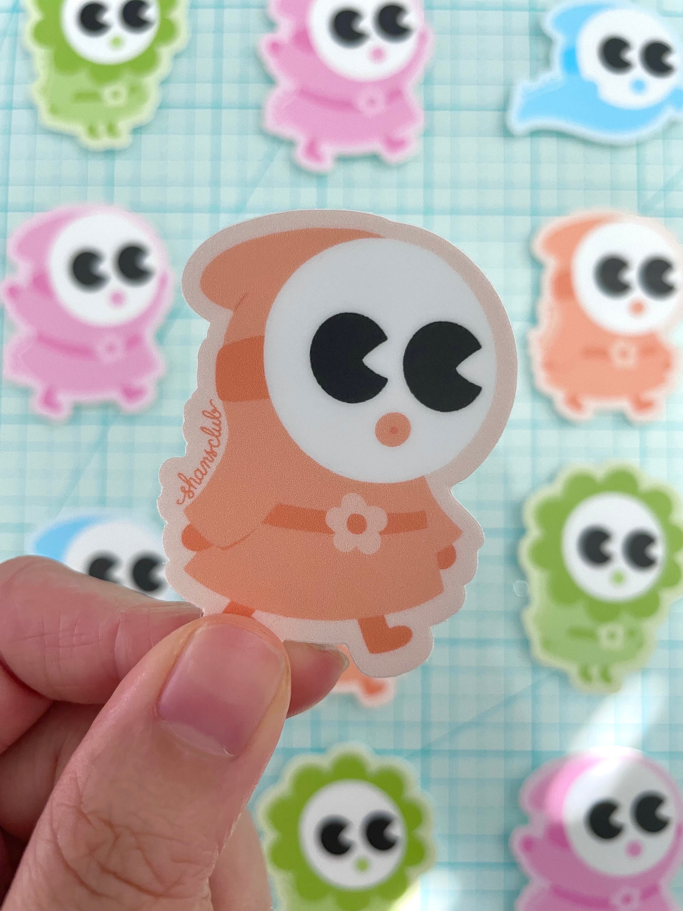 Super Mario Shy Guy Stickers - Etsy