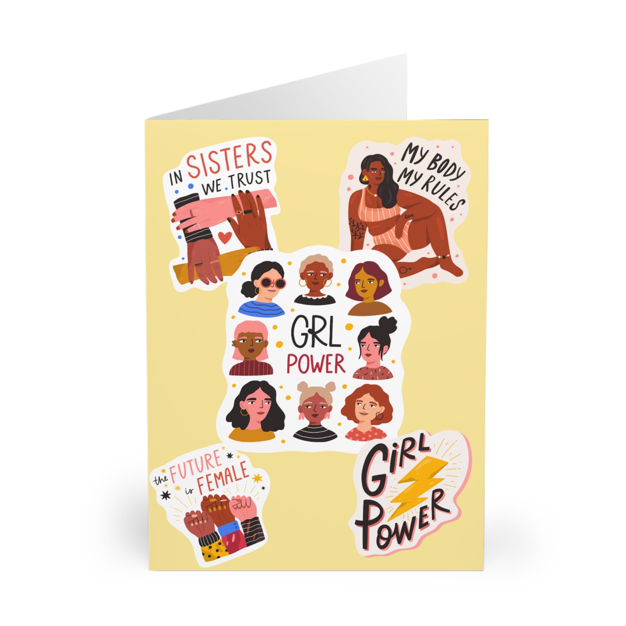 PRINTABLE International Women's Day Cards L IWD STICKER Design L 6 ...