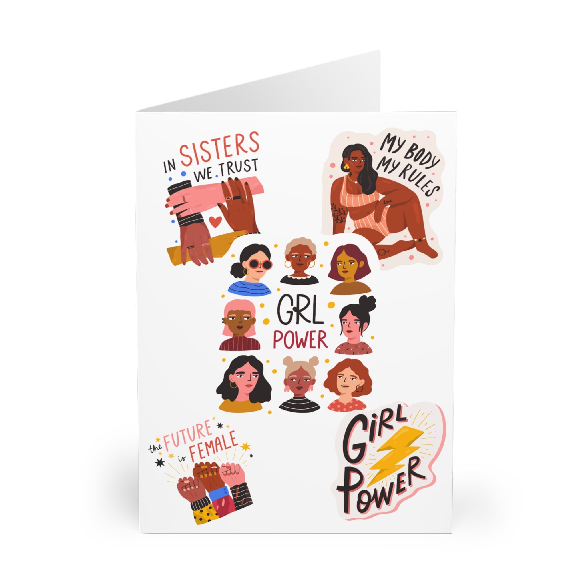 PRINTABLE International Women's Day Cards L IWD STICKER in White - Etsy