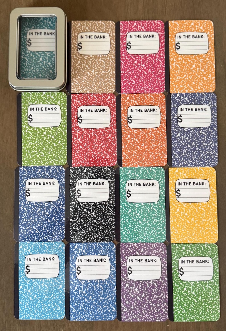 Composition Notebook Unlabeled Placeholders in a Tin | Prop Bill | Prop ...