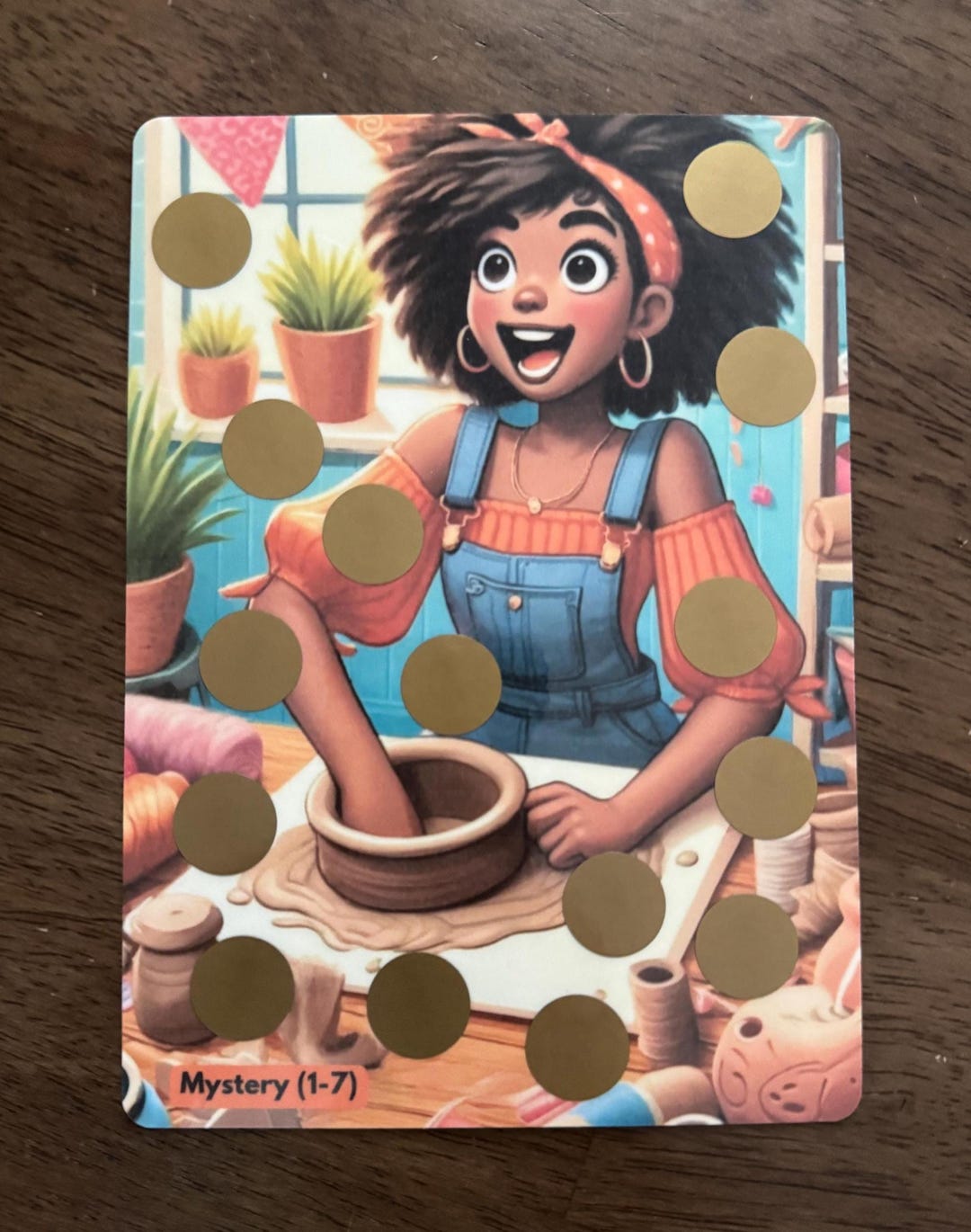 Crafty Girl Making Pottery Mini Scratch off Savings Challenge | Mystery ...