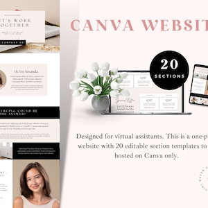 600+ Virtual Assistant Canva Template Bundle, Virtual Assistant ...
