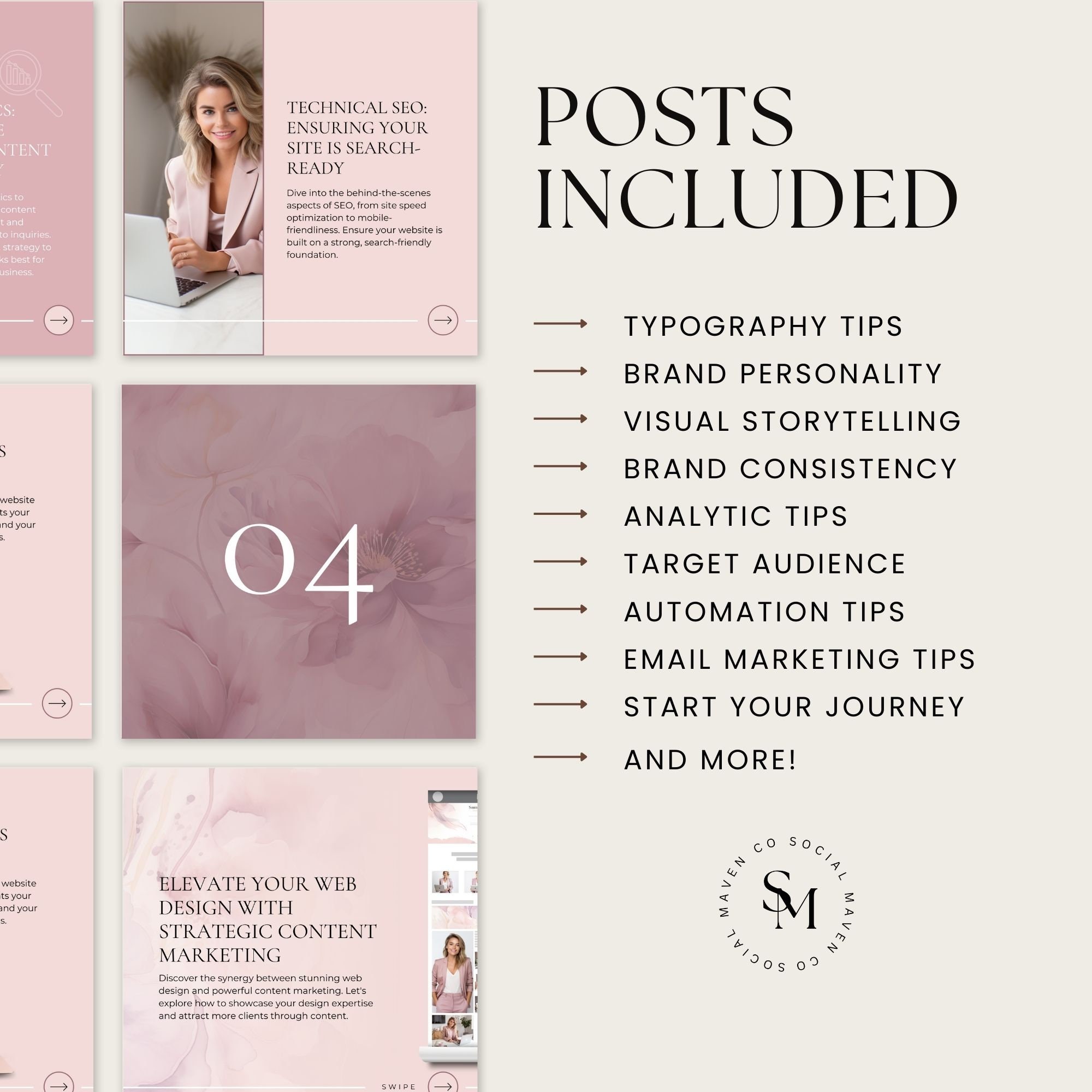 Web Design Carousel Instagram Templates, Editable Canva, Web Designer ...