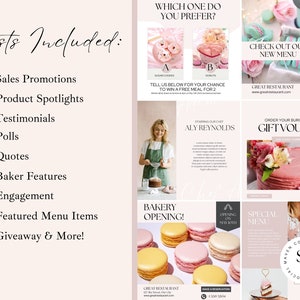 50 Bakery Instagram Post Templates, Bakery Canva Instagram Templates ...