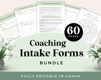 Coaching Intake Forms, Coach Worksheets, Client Agreement, Action Plan ...
