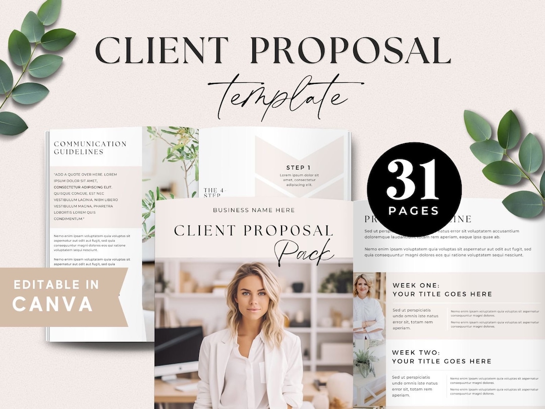Client Proposal Template, Beige, Canva Project Proposal Template ...