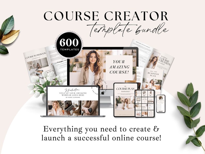 Course Launch Planner Template, Canva Course Creator Template, Course ...