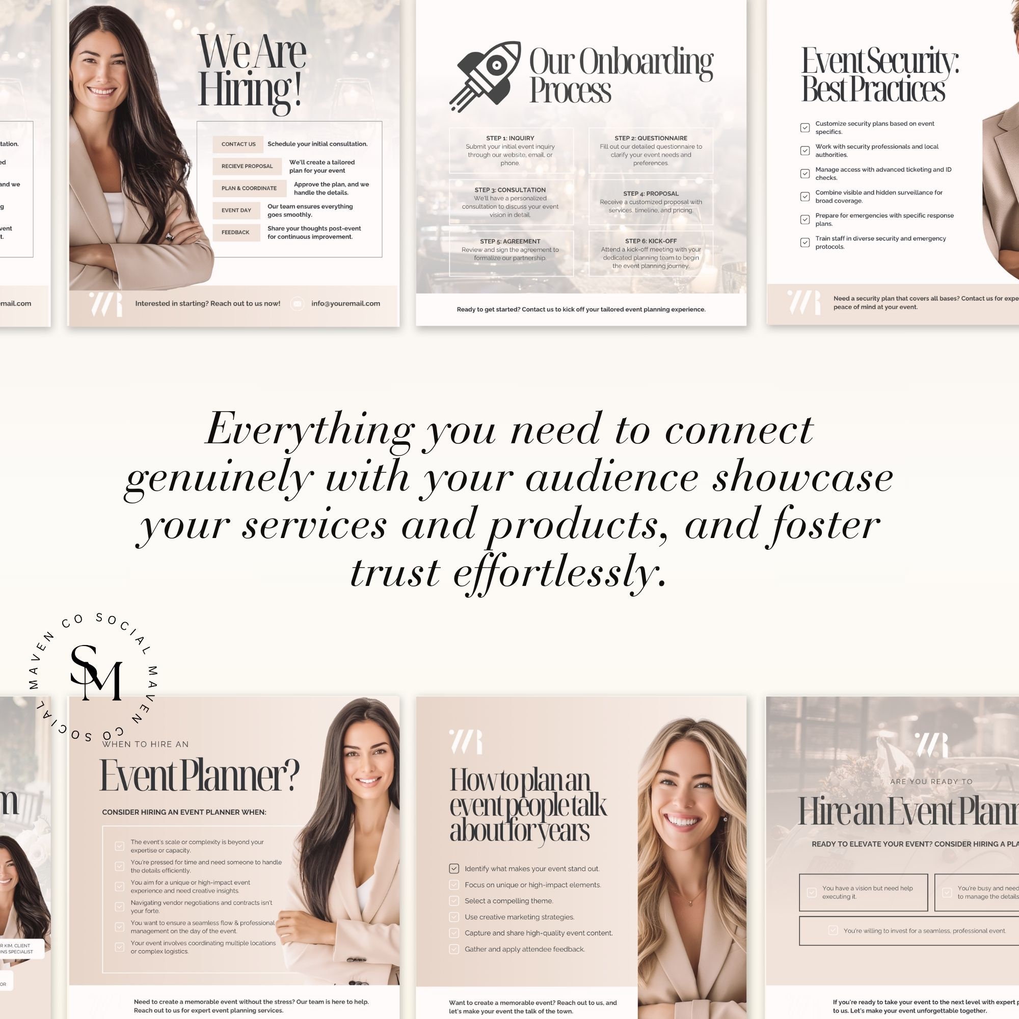 Event Planner Instagram Templates, Editable Canva, Wedding Planner ...