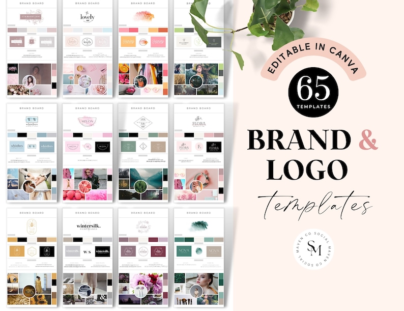 65 Brand Board Templates | Canva Templates | Logo Templates | Business ...