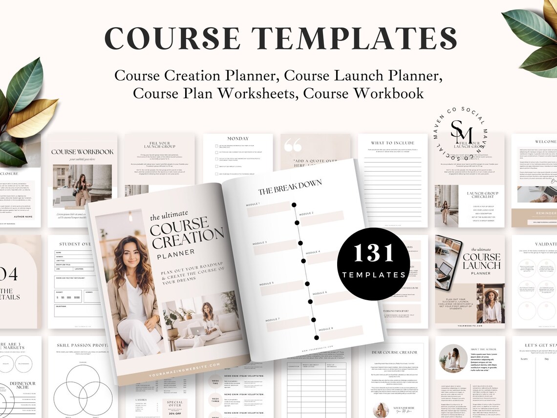 600+ Course Creator Template Bundle, Editable in Canva, Course Creator ...