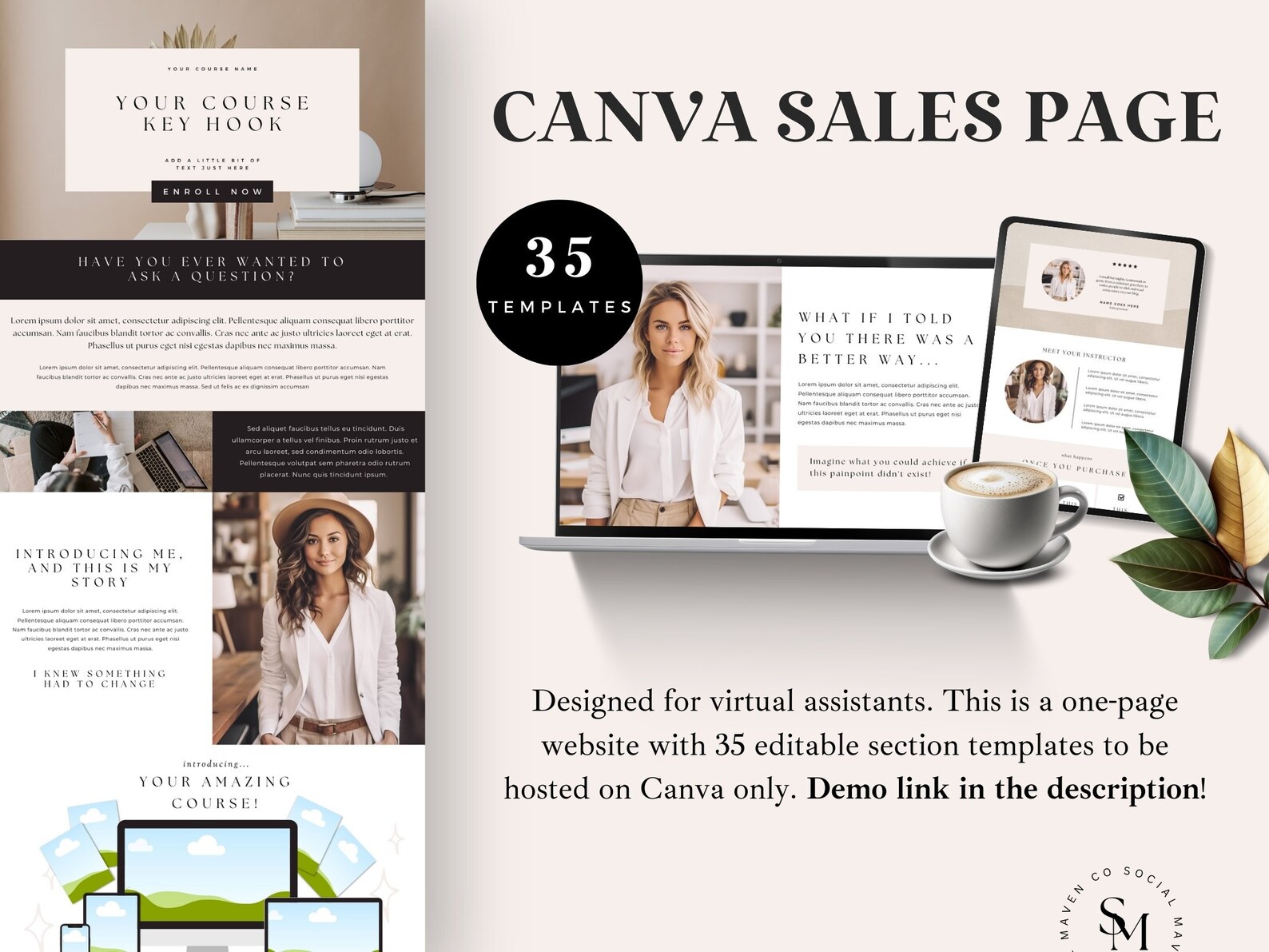 600 Course Creator Template Bundle Editable in Canva Course - Etsy