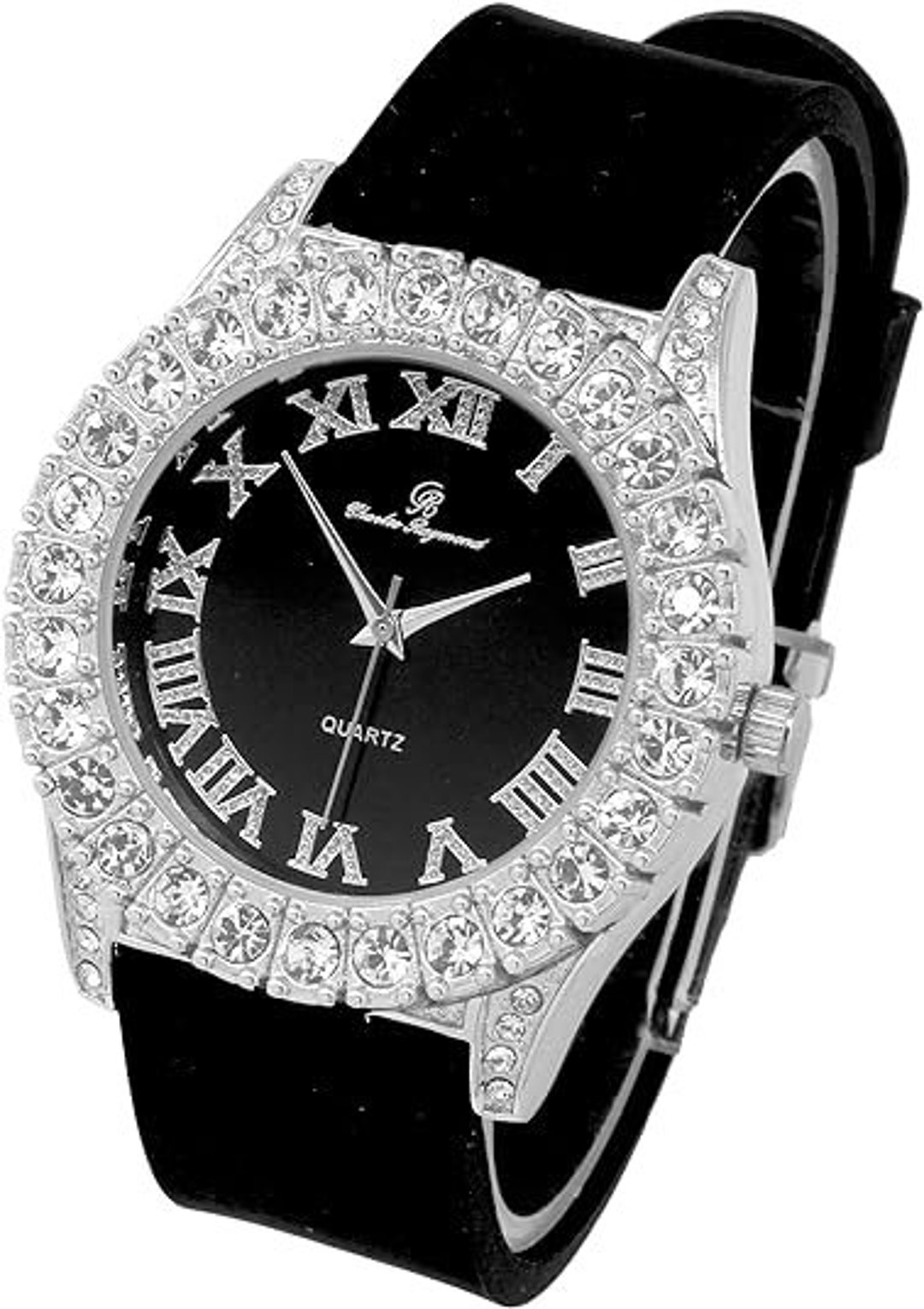 Men's Colorful Dial Watch With Gemstones and Roman Numerals ST10357 ...