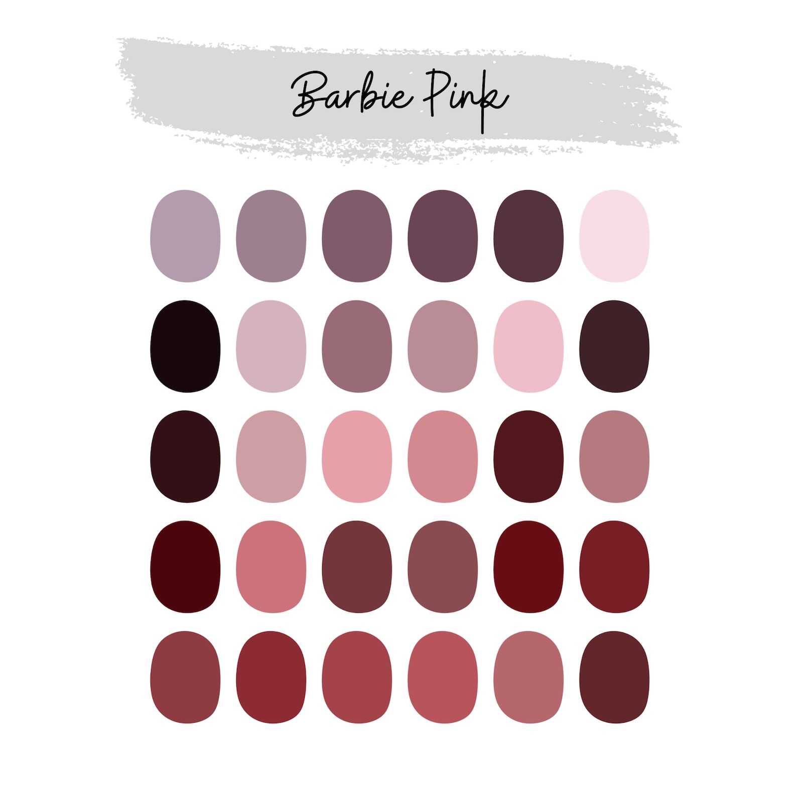 Procreate Color Palette Blush Pinky Color Palette - Etsy