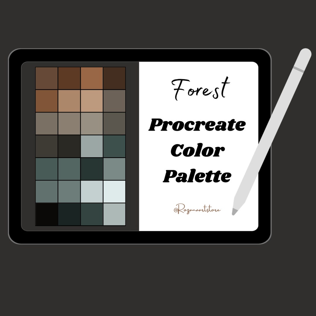 Forest Procreate Color Palette Instant Download Colors - Etsy