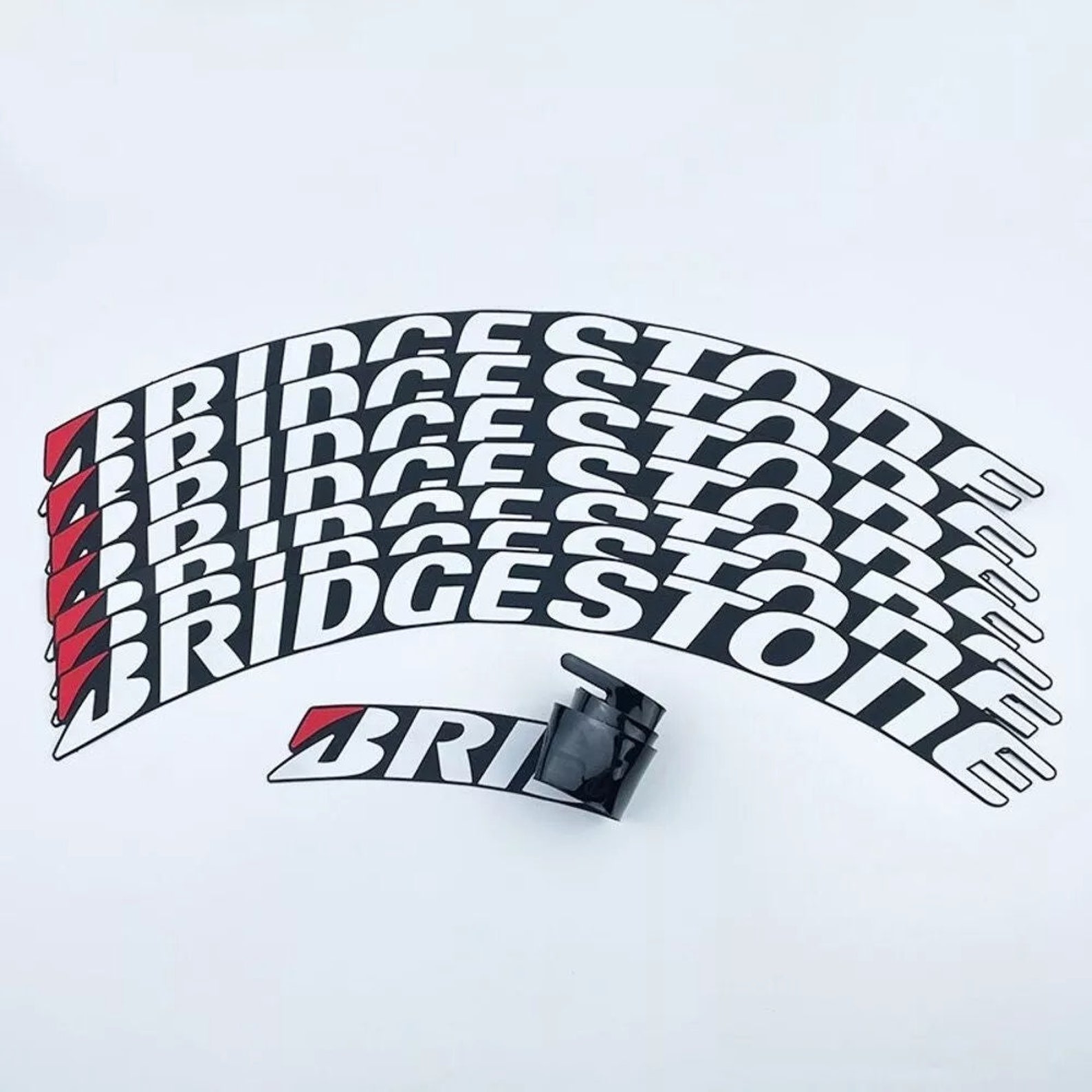 8 Pcs for Bridgestone Tire Lettering Stickers Yellow Permanent Tire ...